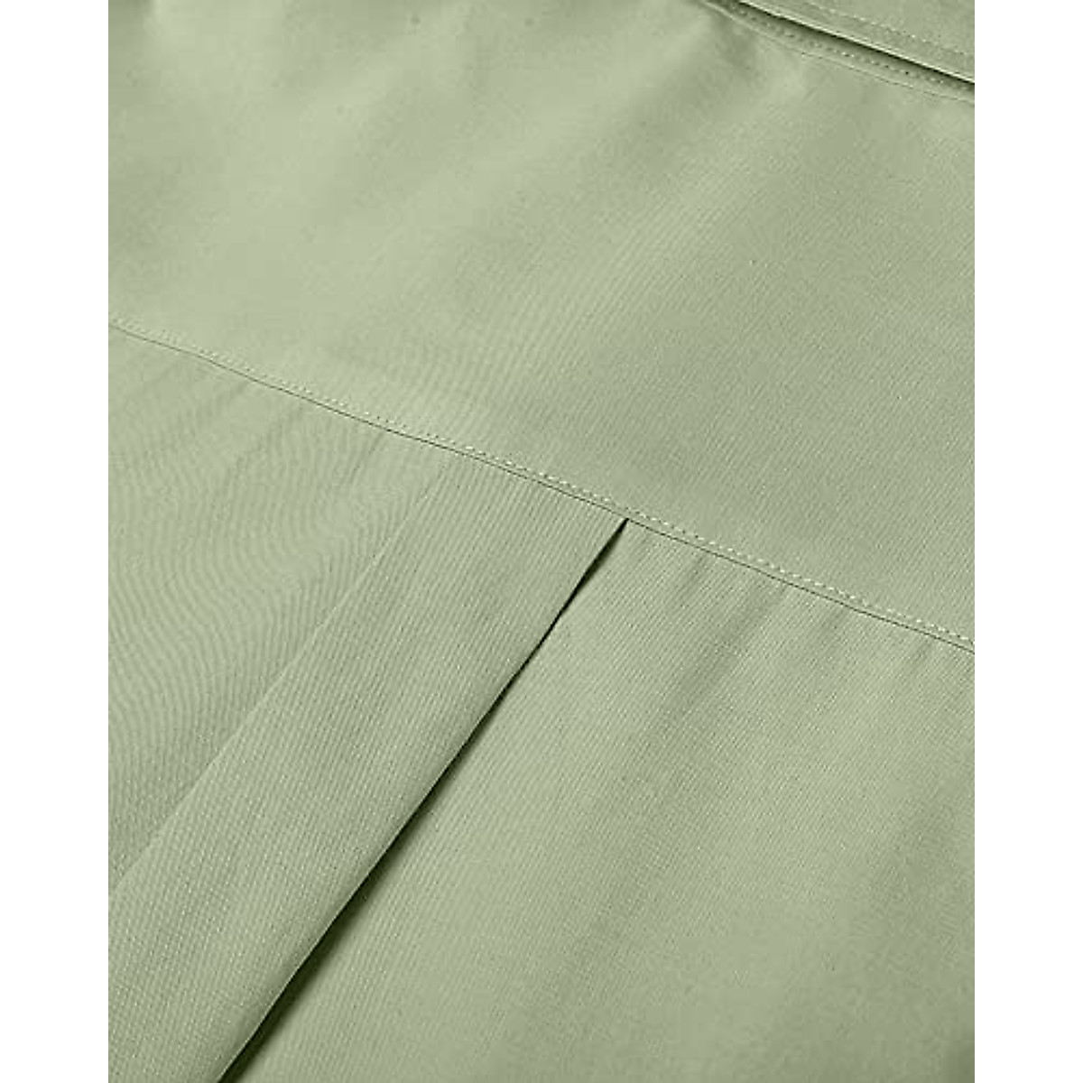 Alimens & Gentle Men's Short Sleeve Oxford Shirt Button Down Collar Regular Fit Short Sleeve Casual Shirts with Pocket Light Green