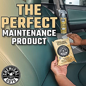 Chemical Guys PMWSPI20850 Leather Cleaner Wipes Mega 50 Pack for Car Interiors, Furniture, Boots, and More, Works on Natural, Synthetic, Pleather, Faux Leather and More, (50 Ct)