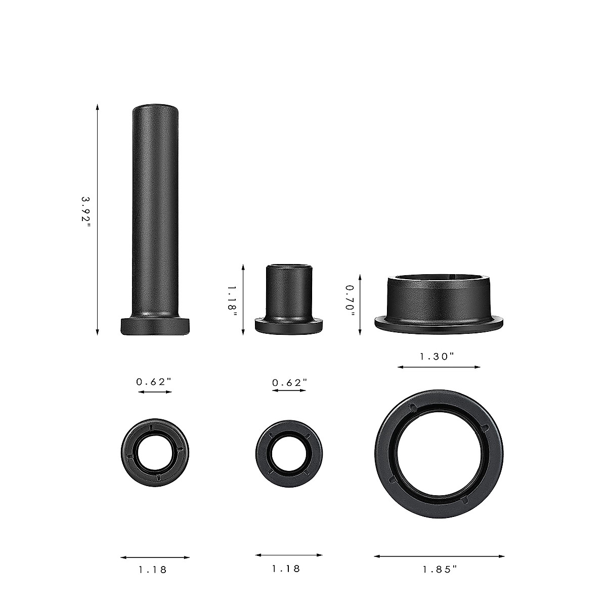 Rear Suspension Bushing Kit Replacment for Polaris Sportsman 335 400 450 500 570 800, Replaces A-Arm Long Bushing 5436973 A-Arm Short Bushing 5438902 Lower Control Bushing 5439270