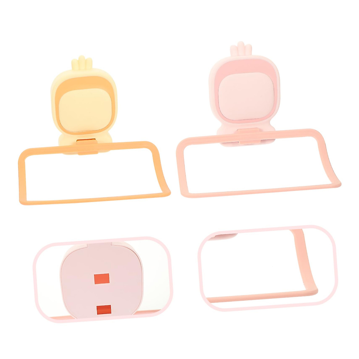 Alipis 6 Pcs Towel rack single towel bar hand towel storage towel ring holder blanket storage for living room wall mounted towel holder towel hanger for bathroom set child no trace pp