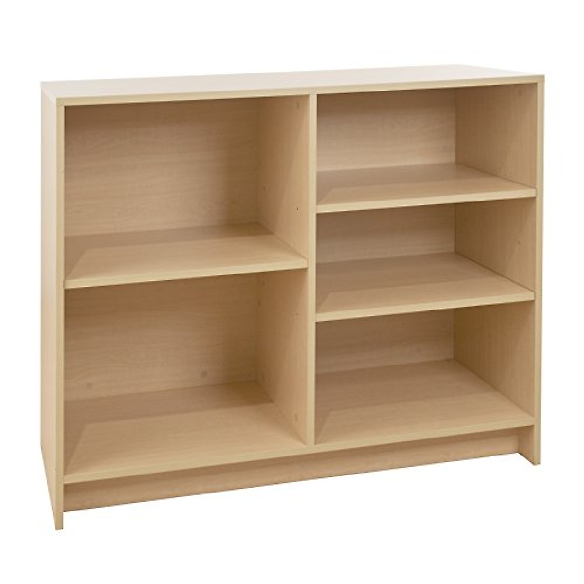 Only Hangers Cash Register Stand with 3 Height-Adjustable Shelves- 48" Black Melamine Checkout Counter - Available in Black and Maple. Available in 48" Wide and 72" Wide. (48" Wide, Maple)