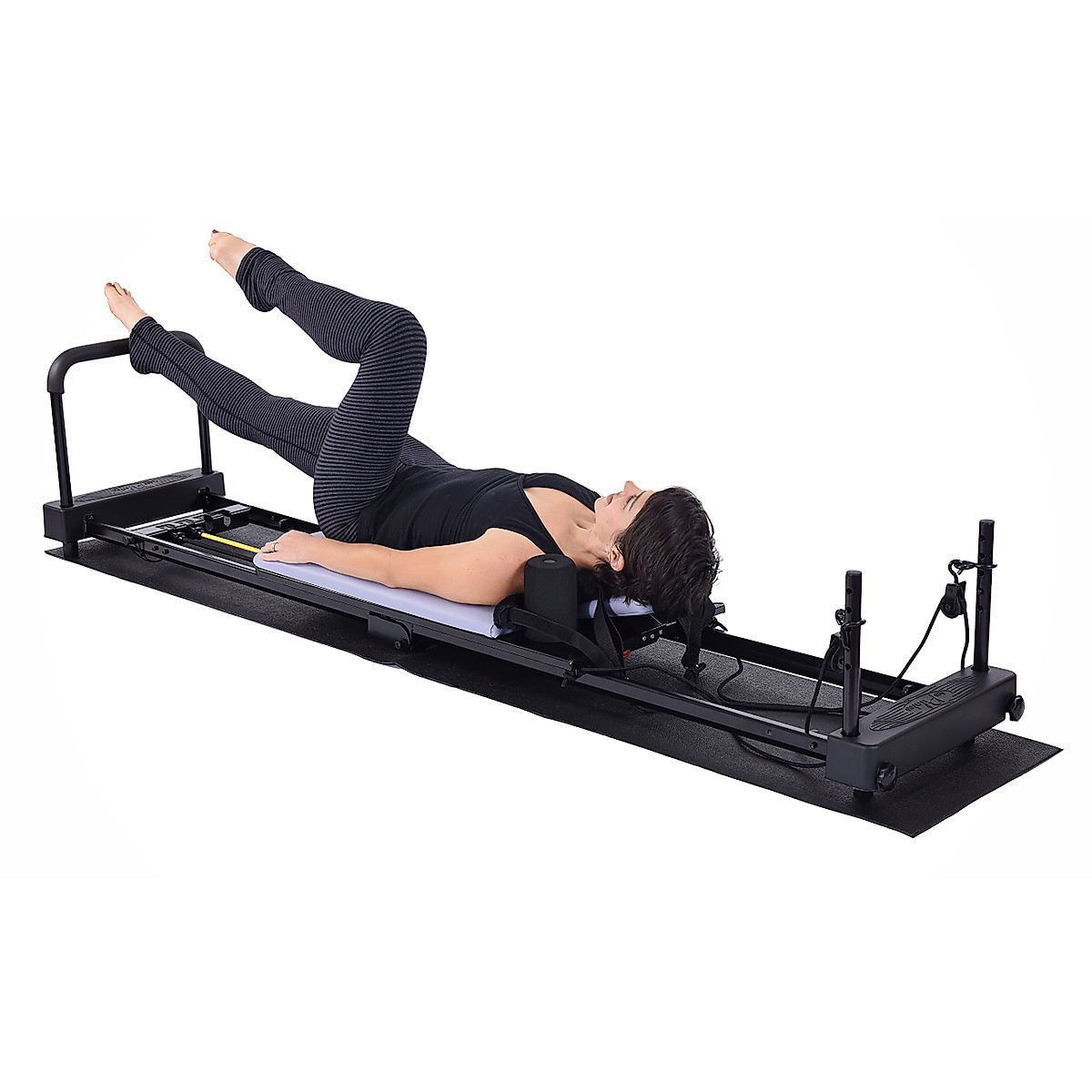 AeroPilates Foldable Reformer 4420 | Four-Cord Resistance | Free-Form Cardio Rebounder | includes Four Workout DVDs