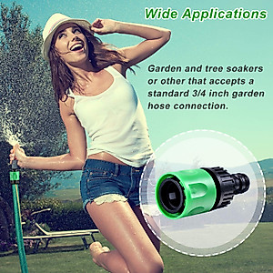 Hotop 16 Pieces Garden Hose Connector 3/4 Inch Plastic Water Hose Fittings Male and Female Connectors Hose End Adapters with 10 Pieces Rubber Gaskets