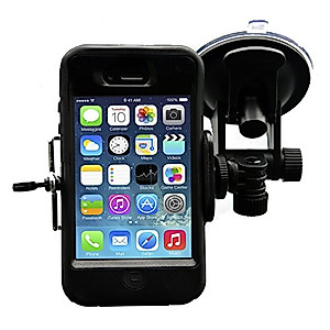 DaVoice Car Phone Mount - Cell Phone Holder for Car Windshield Compatible with iPhone X XS Max XR 8 Plus 7 Plus 6S Plus 6 Plus SE Samsung Galaxy S9, S8, S8 Plus, Note 8, S7, S6, S5, Google Pixel XL