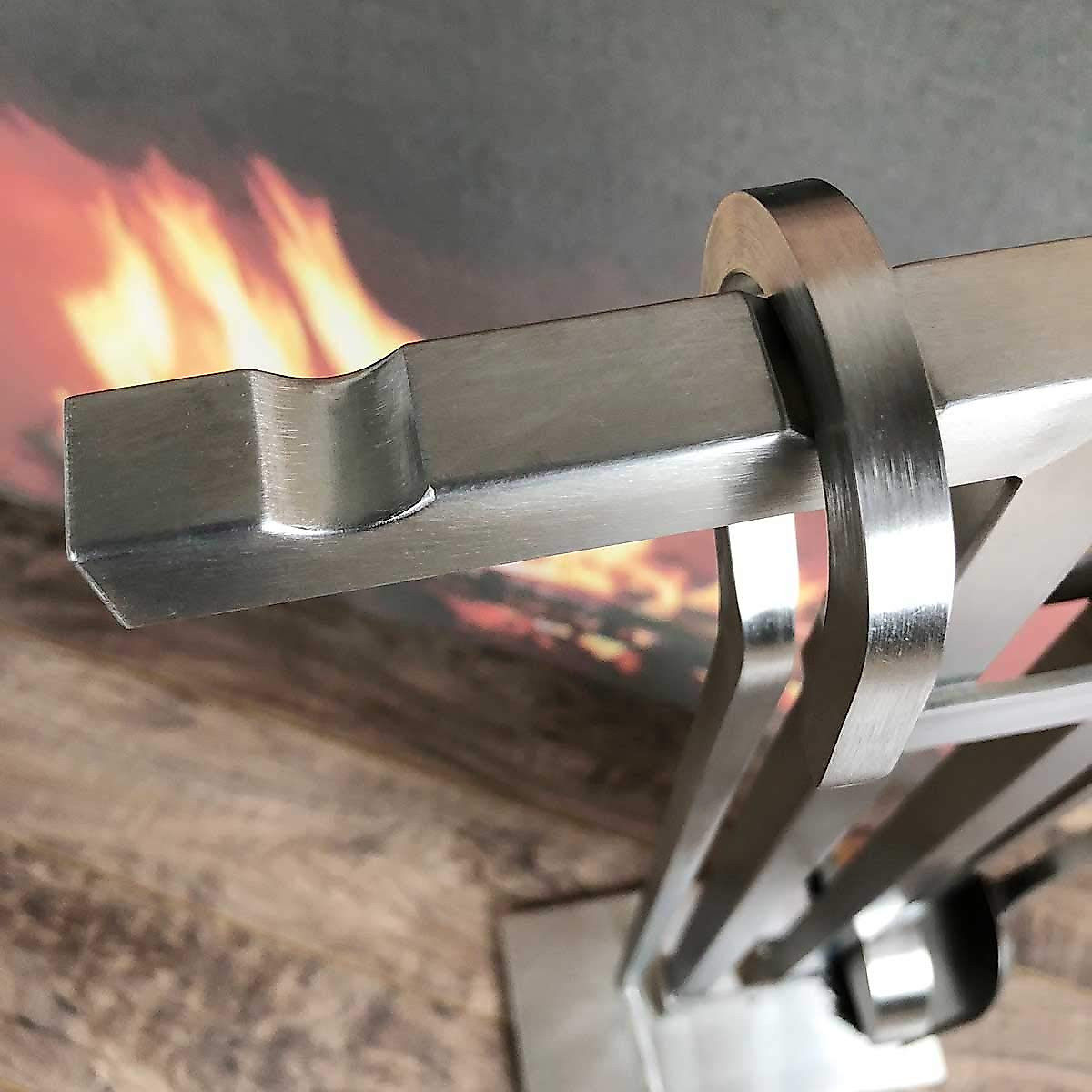 Pilgrim Home and Hearth Sinclair Fireplace Tool Set, 29" Tall, Brushed Stainless Steel (18081)