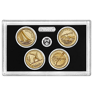2022 S American Innovation Reverse Proof 22GC 4 Coin Set $1 US Mint Proof