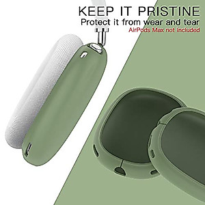 Tucana Silicone Earpads Full Cover Compatible for AirPods Max Headphones, Anti-Scratch Shock Protectors for AirPods Max, Ear Cushions