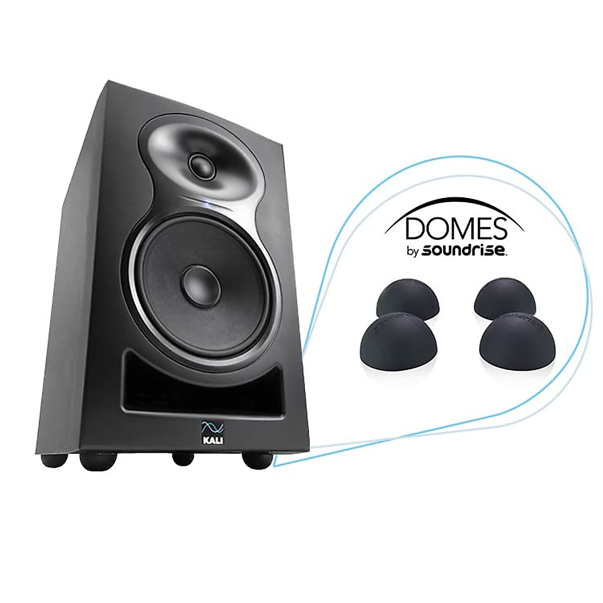Soundrise Domes Isolation Pads - Sound Dampening & Anti-Vibration Silicone Feet - Audio Isolation Feet for Subwoofers, Speakers & Turntables - Peel & Stick, Durable Class-A Silicone, Non-Slip (4-Pack)