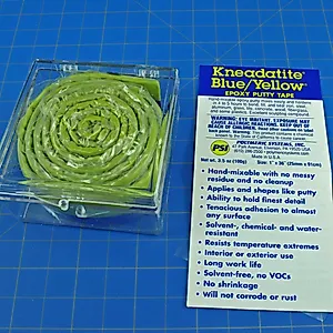 Polymeric Systems Kneadatite Blue/Yellow Epoxy Putty Tape 90cm Green Stuff