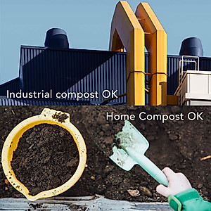 Moonygreen Compost Bags Small Trash Bags 2.6 Gallon, Extra Thick, US BPI ASTM D6400 Certified Compostable Food Scrap Kitchen Waste Bags, 100 Count