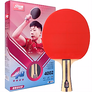 DHS Table Tennis Racket 4002, Ping Pong Paddle, Table Tennis Racquets - Shakehand with LANDSON Rubber Protector