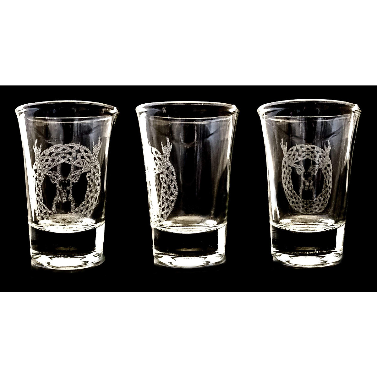 Celtic Stag Shot Glass - Free Personalized Engraving