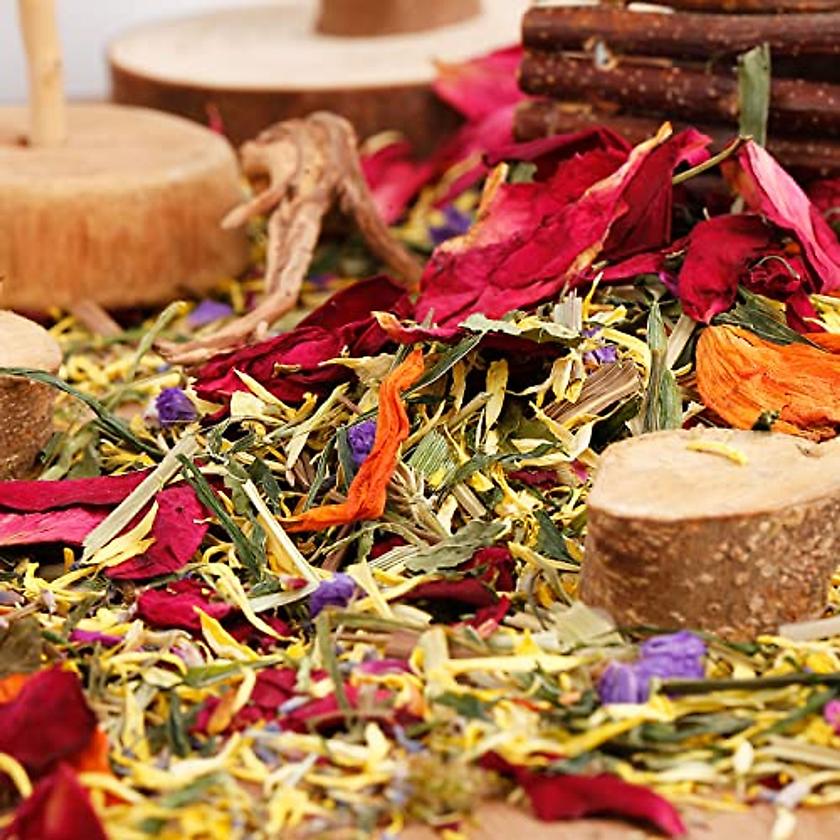 Hamster Bedding- Handmade Natural Flower Guinea Pig Bedding - for Squirrels, Guinea Pigs, Rabbits, Chinchillas, Prairie Dogs, Degus, Hamsters, Gerbils & Other Small Pets