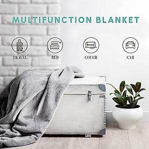 Elegant Comfort Glow in The Dark Lightweight Throw Blanket - Ultra Soft, Fuzzy and Cozy Luminous Blanket - All Season Decorative for Kids Throw Blankets, 50 X 60 inches, Pink Rainbow