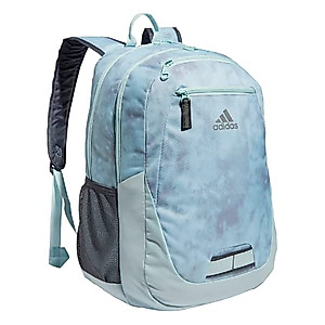 adidas Foundation 6 Backpack, Stone Wash Almost Blue-Grey Two/Almost Blue/Silver Metallic, One Size