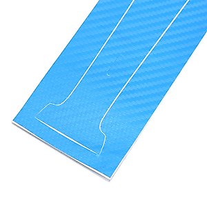 PS5 Console Middle Skin, Scratch Resistant Protective Game Console Middle Strip Sticker for PS5 Digital Edition Host (Blue)
