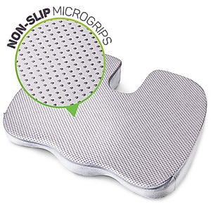 Aylio Lower Back Relief Cushion - Butt and Hip Support Cushion for Office Chair - Ergonomic Tailbone Pillow Promotes Healthy Posture - Coccyx Sciatica Seat Cushion