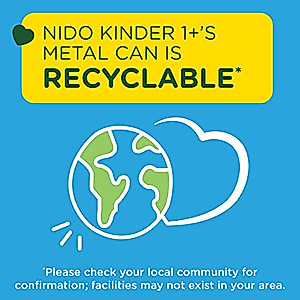 NIDO Kinder 1+ Toddler Powdered Milk – 56.3 Oz (3.52 LB)