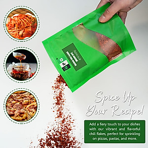 NPG Authentic Sichuan Chili Flakes 8 Ounces, Medium Hot, Szechuan Crushed Red Pepper Flakes Bulk, Essential Spice Seasoning for Making Kimchi, Chili Oil, Stir-fry, Pizza, Salads, and Tacos