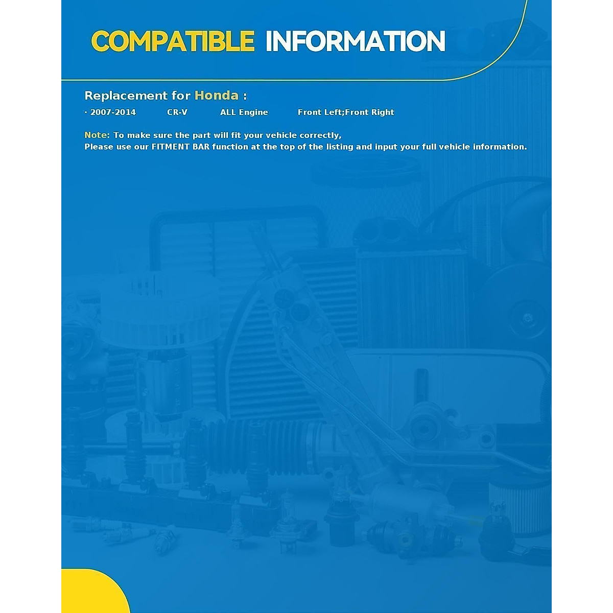PHILTOP Front Struts Shock for CR-V 2007 2008 2009 2010 2011 2012 2013 2014, Shock Absorber 272492+272491, Struts with Coil Spring SAA091 2 Pcs