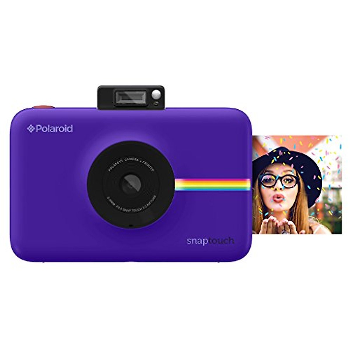 Zink Polaroid Snap Touch Portable Instant Print Digital Camera with LCD Touchscreen Display (Purple)