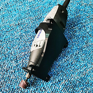 ZYRELYNX Easily Working Mount Compatible with Dremel 3000, Rotary Tools Mount Base Fixed on Table, Bench, An Auxiliary Accessory for Freeing Your Hands(Excluding Rotary Tool), Black