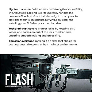 Fastway DT-ALBM7025 10" Drop 2.5" Shank Double Ball Adjustable Hitch