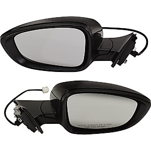 Kool Vue Driver & Passenger Side Power Non-Heated Mirrors for Honda Accord 2018-2022 Without Signal Light & Blind Spot Monitor Paintable