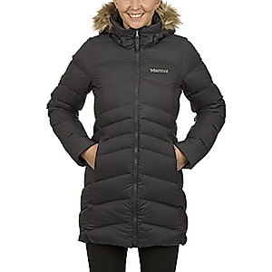MARMOT Women's Montreal Mid-Thigh Length Down Puffer Coat, Dark Steel,Medium
