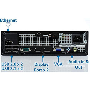 Dell Optiplex 7010 USFF Desktop Computer with Intel i5-3470S Upto 3.6GHz, HD Graphics 2500 4K Support, 8GB RAM, 256GB SSD, DisplayPort, HDMI, DVD, AC Wi-Fi, Bluetooth - Windows 10 Pro (Renewed)