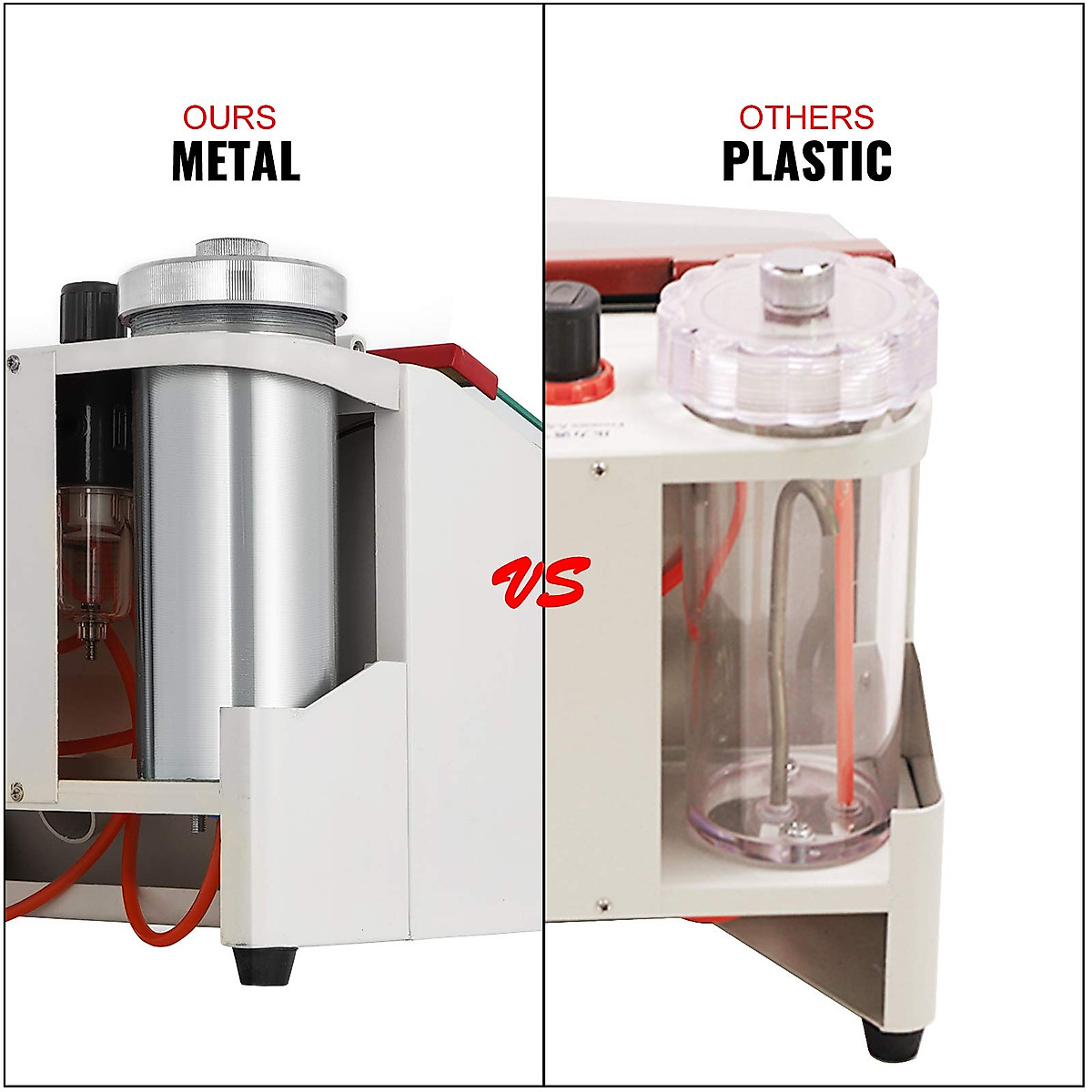 Vevor Sandblaster, Professional Lab Sandblaster With 2 Pens & 2 Tanks, Dental Sandblasting Equipment With Led and Glass Window for Surface Treatment of Materials