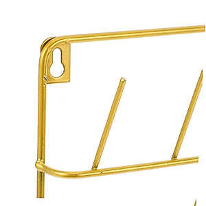 TEHAUX Spool Stand Sewing Storage Rack Quilting Thread Holder Room Thread Holder Ring Holder Tree Wall-Mounted Braiding Rack Wall Hanging Thread Holder Beaded Yarn Holder Iron Golden