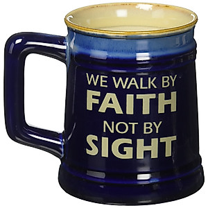Decorative Walk By Faith Not By Sight Porcelain Coffee Mug,10 fluid ounce