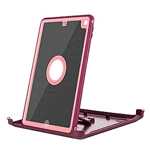 AICase iPad 9th/8th/iPad 7th Gen Case,iPad 10.2 2019/2020/2021 Case,Heavy Duty Shockproof Triple Layer Defense for New Apple iPad 7th/8th/9th Generation 10.2-inch 2019/2020 2021 Release(Purple)