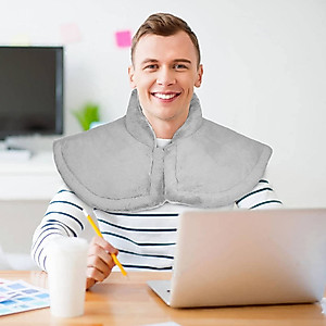 King Size Heating Pad Fast-Heating Technology for Back/Waist/Shoulder/Neck Pain and Cramps Relief - Moist and Dry Heat Therapy with Auto-Off 26"X38" Hot Heated Pad by GOQOTOMO PJH-King