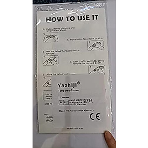 Yazhiji 40 Sheets Halloween Temporary Tattoos Pumpkin Witch Sugar Skull Tattoo Family Set Tats for Women Men Boys and Girls