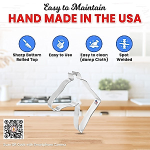 Horse Head Cookie Cutter 3.5 Inch - Made in the USA – Foose Cookie Cutters Tin Plated Steel Horse Head Cookie Mold