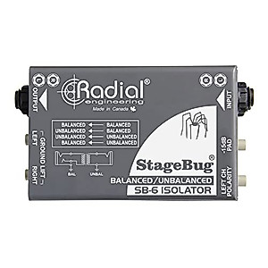 Radial Engineering StageBug SB-6 Isolator with 1 Year Free Extended Warranty