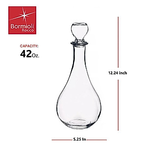 Bormioli Rocco Loto Wine Decanter 1.5L, 42oz