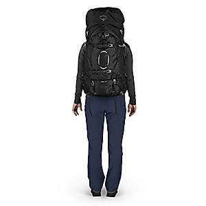 Osprey Ariel 65L Women's Backpacking Backpack, Black, WXS/S