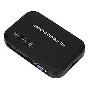 HDMI Video Player,Mini 1080P HDMI Video Player VGA AV Video Media Player TV Box HD Video Player 100-240V for Car(US)