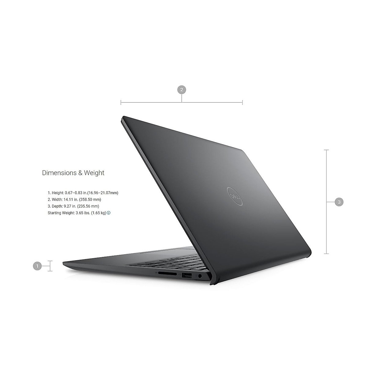 Dell Newest Inspiron 15 3000 Business Laptop, 15.6" FHD Display, 12th Gen Intel Core i7-1255U, Windows 11 Pro, 16GB DDR4 RAM, 1TB PCIe SSD, WiFi 6, SD Card Reader, Long Battery Life