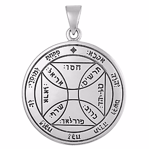 Moonlight Mysteries Sterling Silver Seventh Pentacle of the Sun Talisman for Freedom