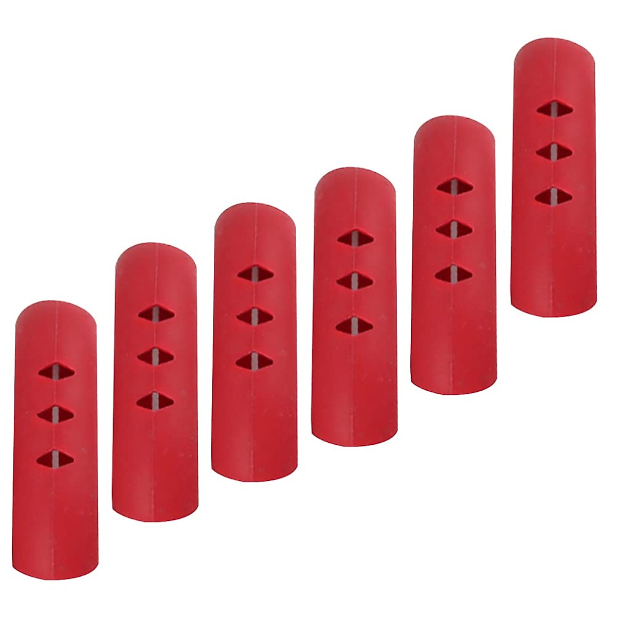 Cast Iron Skillet Handle Covers 6pcs Silicone Hot Handle Cover Pot Holder Handle Sleeves Pot Holder Skillet Handle Cover for Cast Iron Skillets Cookware Pot Handle Covers