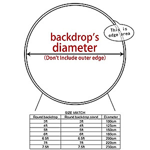 Leowefowa Luxurious Golden Birthday Round Backdrop Cover 6.5x6.5ft Gold Glittering Arch Background Stand Cover for Photography Men Women Birthday Party Banner Supplies Polyester Photo Booth Props