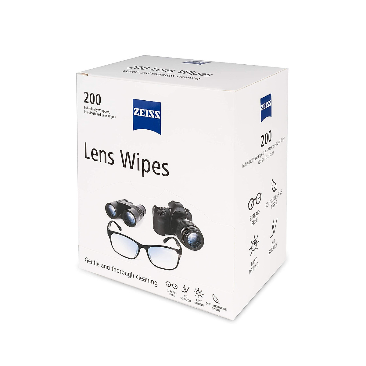 Zeiss Pre-Moistened Lens Cleaning Wipes, 2 Pack (200 Ct)