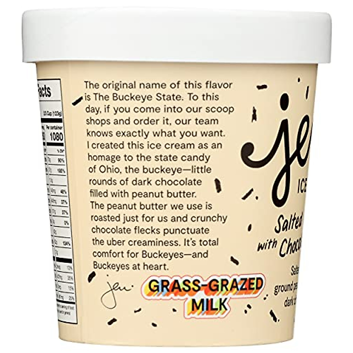 JENIS SPLENDID ICE CREAMS Salted Peanut Butter with Chocolate Flecks, 1 PT