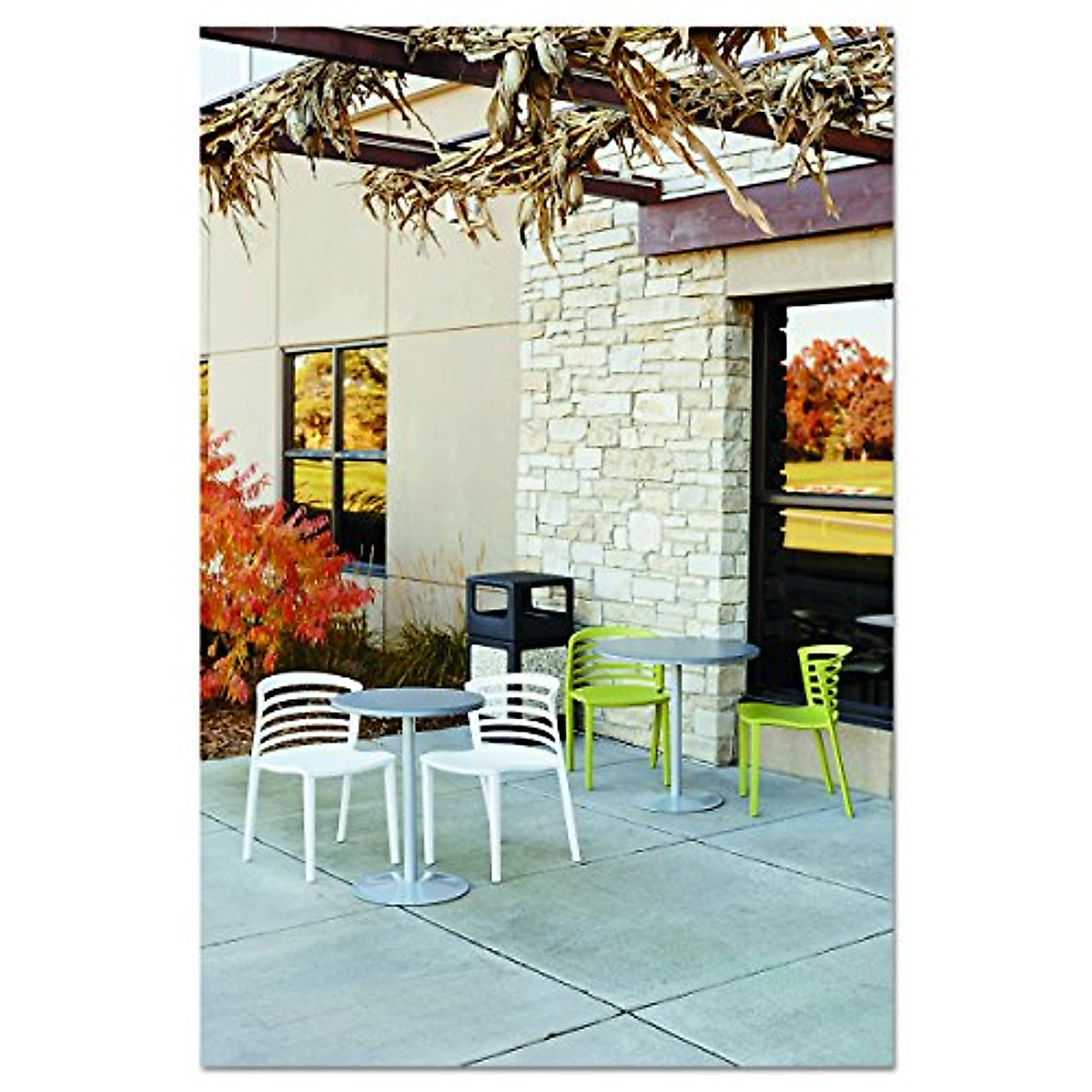 Safco Products 4-Piece Entourage Stack Chair Set, White