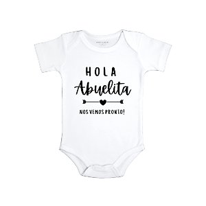 "Hola Abuelita Nos Vemos Pronto" Pregnancy Announcement Outfit – Gift for Expecting Grandparents