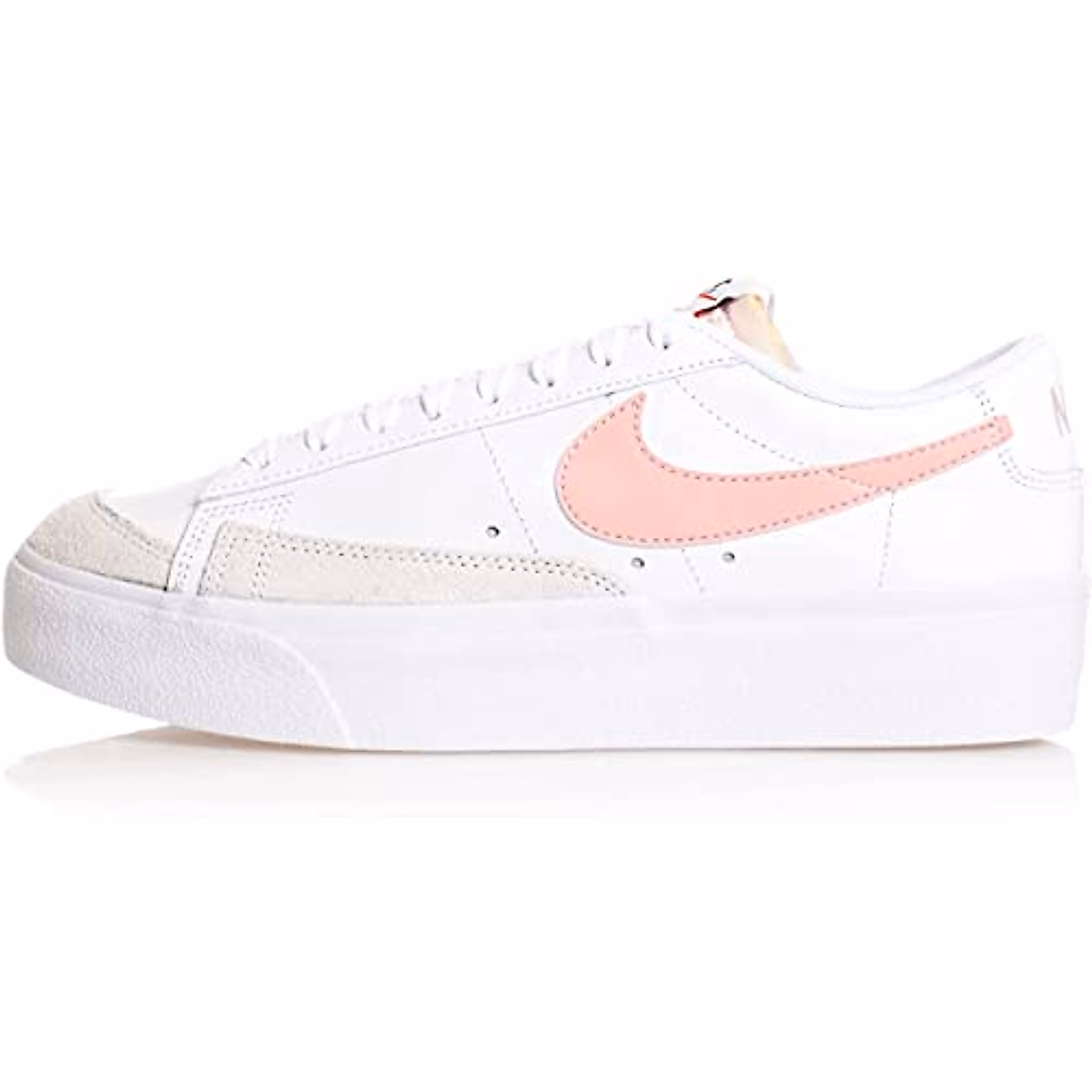 Nike W Blazer Low Platform Shoes White Pink Glaze Size 8